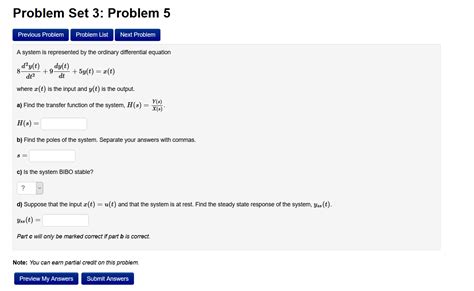 Solved Problem Set 3 Problem 5 Previous Problem Problem