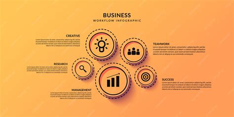 Premium Vector Business Infographic With Multiple Options Outline Data Visualization Workflow