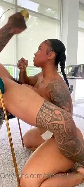 Watch Bombshellmint Head Tattoo Ebony Porn Spankbang