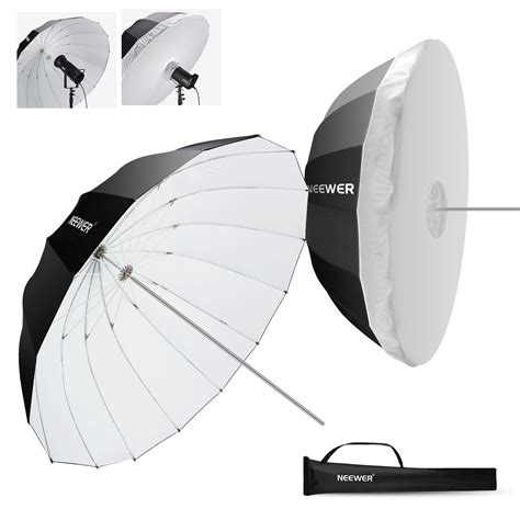 Neewer Ns1u Black White Parabolic Reflective Umbrella With Diffuser Neewer Neewer Eu