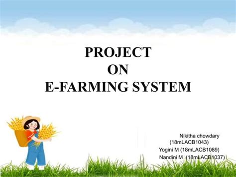 E Farming Management System Project Ppt Pptx Agriculture Industries