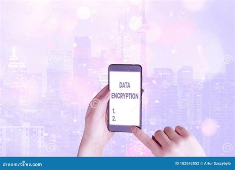 Handwriting Text Writing Data Encryption Concept Meaning Symmetrickey