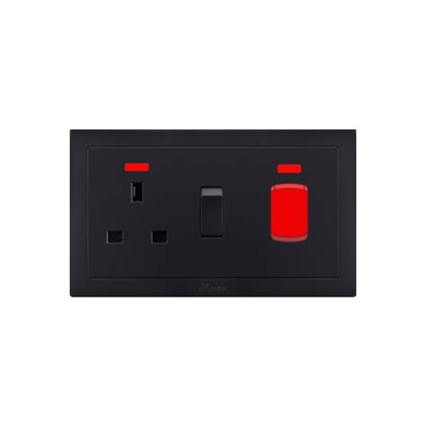 45a Cooker And 13a Socket Black Socket Siddiqui Trading Fzco