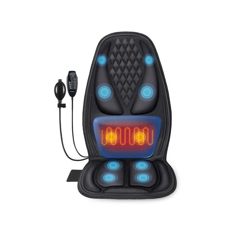 Back Massager With Heat Massage Seat Cushion With 3d Lumbar