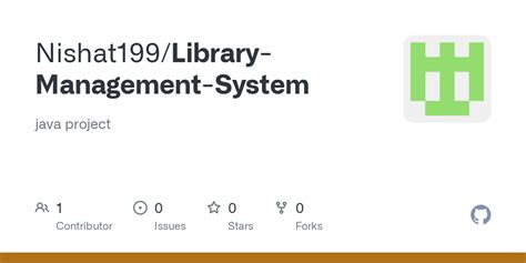 Github Nishat Library Management System Java Project