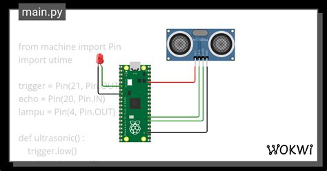 Ultrasonic Wokwi Esp32 Stm32 Arduino Simulator