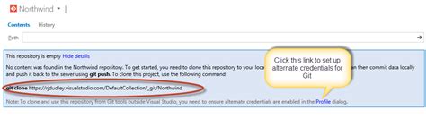 Connecting Sql Source Control To Git In Team Foundation Service Rj Dudley