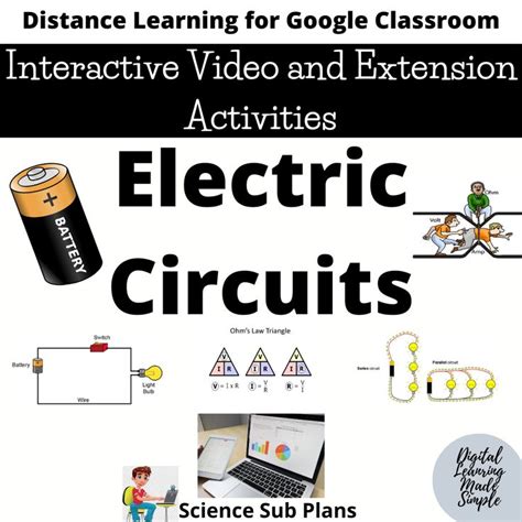 Electric Circuits Interactive Video And Extension Activities Science Lessons Elementary