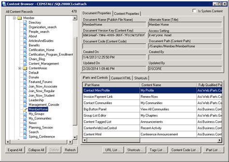 Using The Content Browser Utility