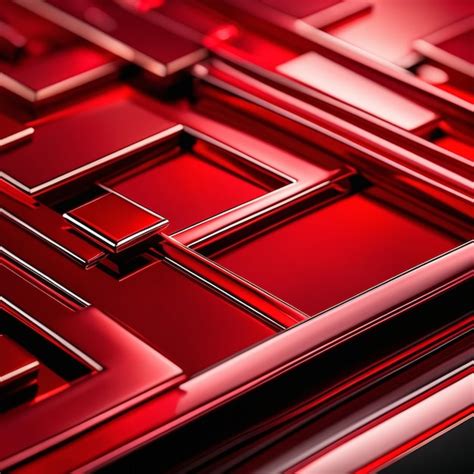 Premium Ai Image Red Rectangle Shaped Abstract Background