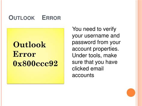 PPT Common Microsoft Outlook Error Code List With Simple Solutions PowerPoint Presentation