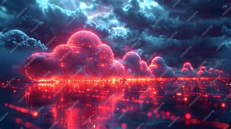 Premium Photo Usa Cybersecurity Network Visualized With Cloud Computing And Iot Technology