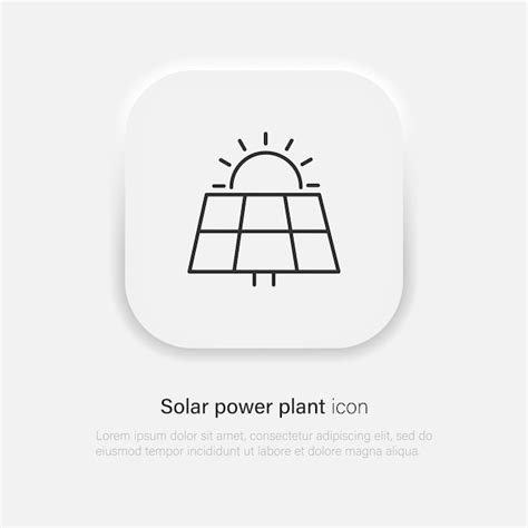 Zon Energie Vector Pictogram Zonnepanelen Zwart Symbool Geïsoleerd
