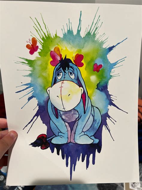 Eeyore Watercolor Fanart By Fandomcraziness1 On Deviantart