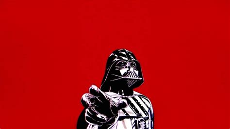 Darth Vader Red Poster Style Desktop Wallpaper Wallpapers 4k