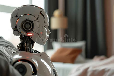 Robotic Housekeeper In A Stylish Home Setting Designed To Showcase The