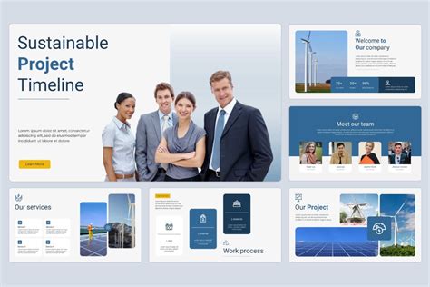 可持续项目时间表 Ppt模版 云瑞设计