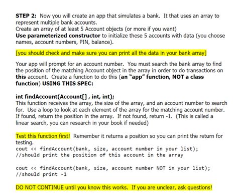 Solved C Banking App SKILL SET Developing An OOP Chegg