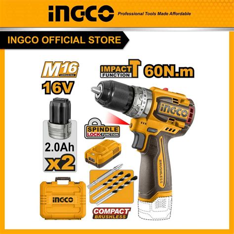 Ingco Combo Set สว่านไร้สาย 60nm เครื่องปั่นเอนกประสงค์ Cidli16682 Shopee Thailand