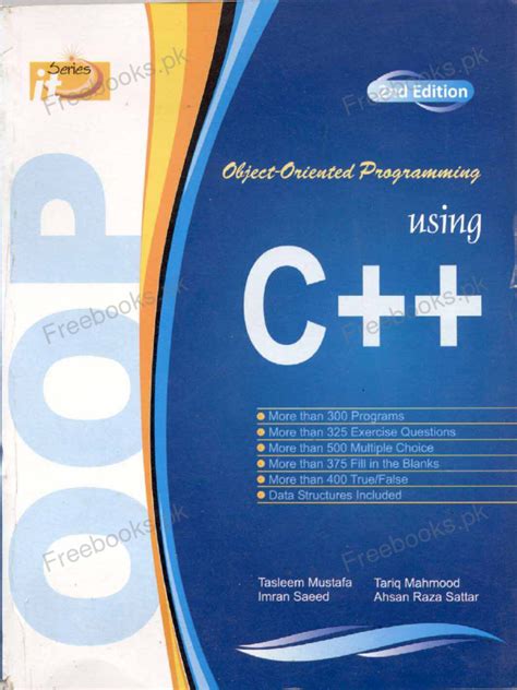 Object Oriented Programming Oop Using C Freebooks Pk Pdf