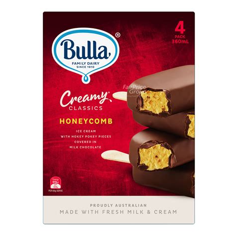 Bulla Ice Cream Sticks Honeycomb NTUC FairPrice