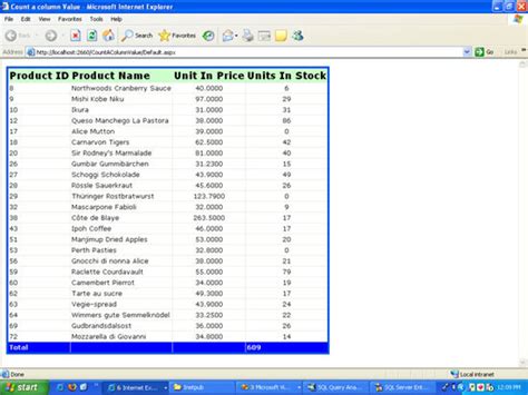 Get The Sum Of A Particular Column Values In A Datagrid