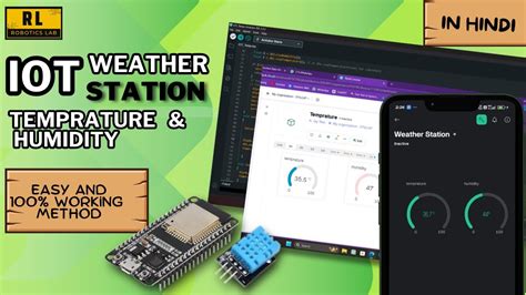 Temperature And Humidity Monitor Using Esp32 And Blynk Iot Blynk 20 Projects Youtube