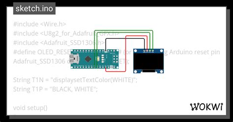 Oled Display Wokwi Esp32 Stm32 Arduino Simulator