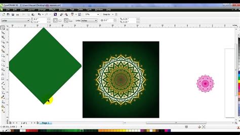Luxurious Arabesque Background Tutorial Coreldraw With Ahsan Sabri Youtube