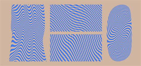추상적인 줄무늬 기하학적 도형입니다 착시가 있는 패턴 물결 모양 배경 모던한 커버 디자인 브로셔 잡지 포스터 프리젠 테이션 전단지 및 배너에 대한 3d 벡터 일러스트 레이팅