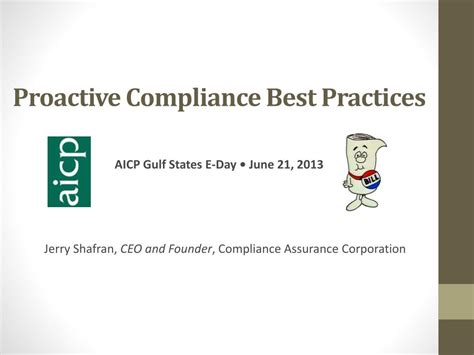 Ppt Proactive Compliance Best Practices Powerpoint Presentation Free Download Id 1632577
