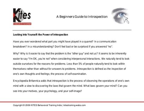 A Beginners Guide To Introspection