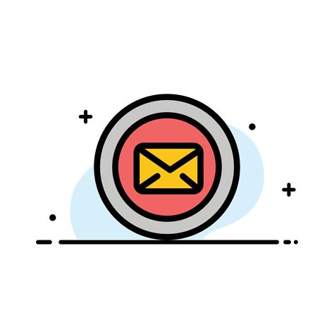 Chat Message Support Text Message Typing Business Flat Line Filled Icon Vector Banner Template