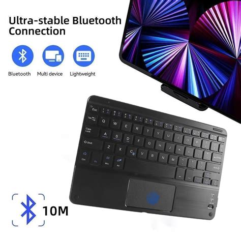 Rechargeable BT Touch Keypad Ultra Thin Ergonomic Keybord Mini Wireless Keyboard Bluetooth