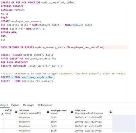 Solved Use Postgresql Code That Creates A Trigge Solutioninn