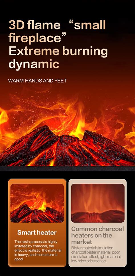 Wholesale 1000w Smart Ptc Fireplace Heater Optimal For Home Or Office