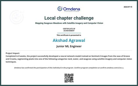 Akshad Agrawal On Linkedin Ai Machinelearning Computervision Omdena Seagrassmeadows