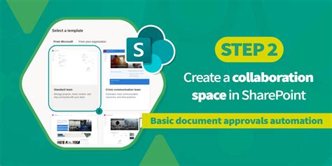 Basic Document Approvals Automation Step 2 Create A Collaboration Space In Sharepoint