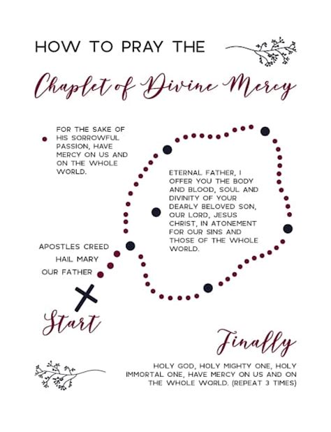The Divine Mercy Chaplet The Diary Of Saint Faustina