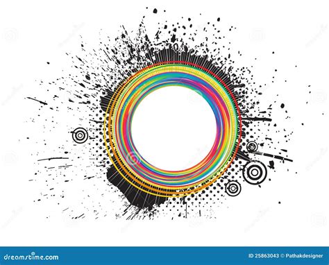 Abstract Colorful Grunge Splash Stock Vector Illustration Of Print Brush 25863043