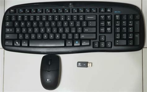 Original Logitech Mk250 Wireless Desktop Mouse Gaming Keyboard Computers And Tech Parts
