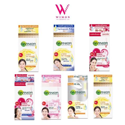แบบกล่อง 6 ซอง Garnier Skin Naturals ครีมซองการ์นิเย่ Th