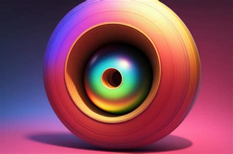 Premium Ai Image Colorful 3d Model Rendering Creative Design Abstract Items Props Wallpaper