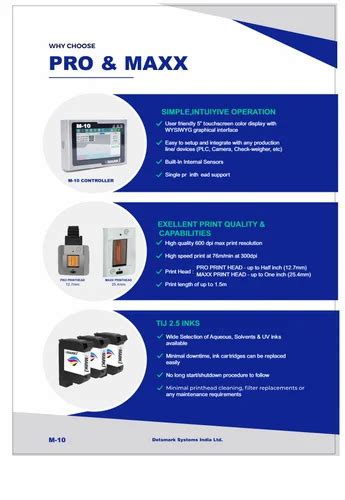Tij Single Head Printer Mark 1 M10 Pro At Best Price In Thane Id 2853123081430