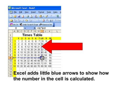 Using Trace Arrows In Excel Ppt