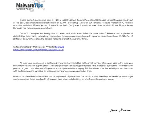 Malware Hub Report MalwareTips F Secure Report November 2016 MalwareTips Forums