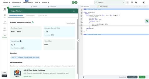 Geeksforgeeks Gfg Gfg160 Dsa 100daysofcode Codingchallenge