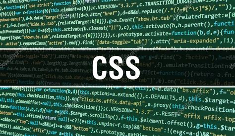 Concepto Css Con Partes Aleatorias Del Código De Programa Css Con
