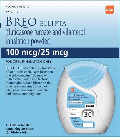 Breo Ellipta Package Insert Prescribing Information Moa