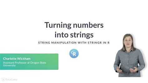R Tutorial Turning Numbers Into Strings Youtube